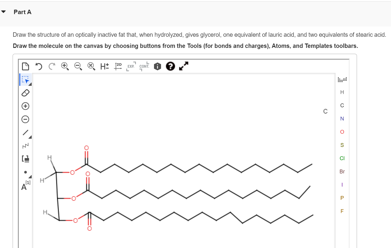 Solved Part A Draw the structure of an optically inactive | Chegg.com