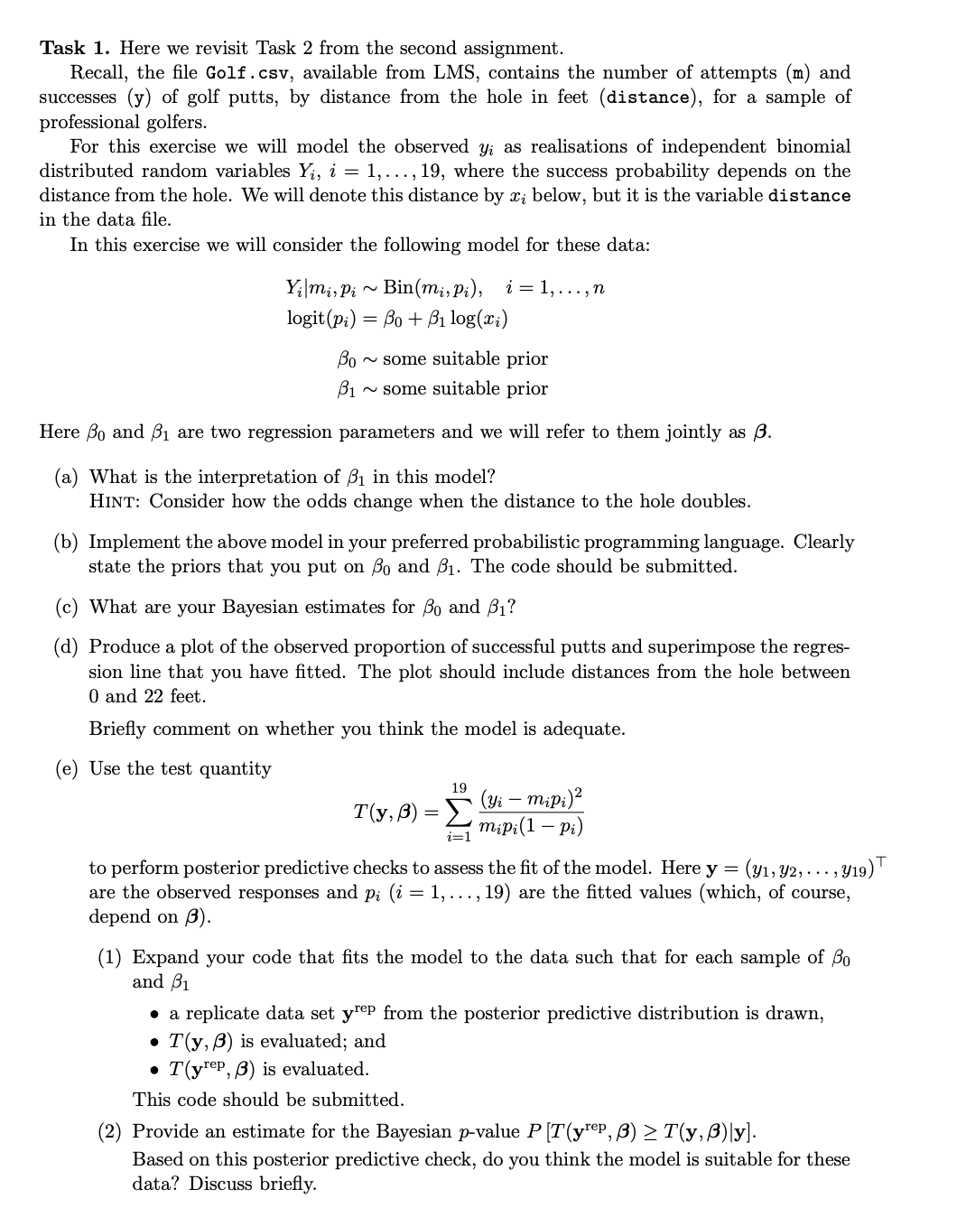 Task 1. Here we revisit Task 2 from the second | Chegg.com