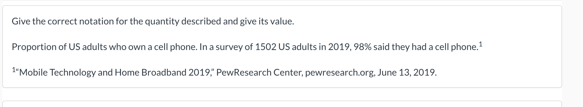 Solved Give the correct notation for the quantity described | Chegg.com