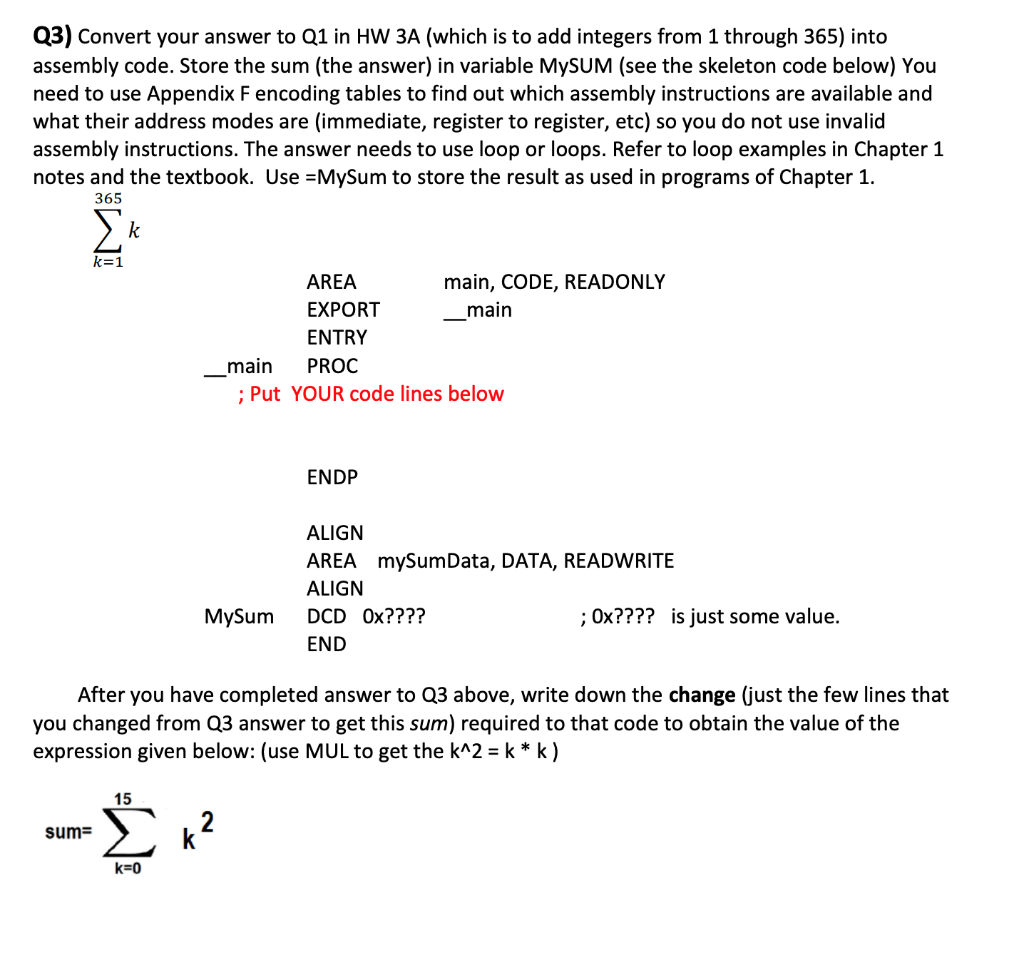 Q3) Convert your answer to Q1 in HW 3A (which is to | Chegg.com