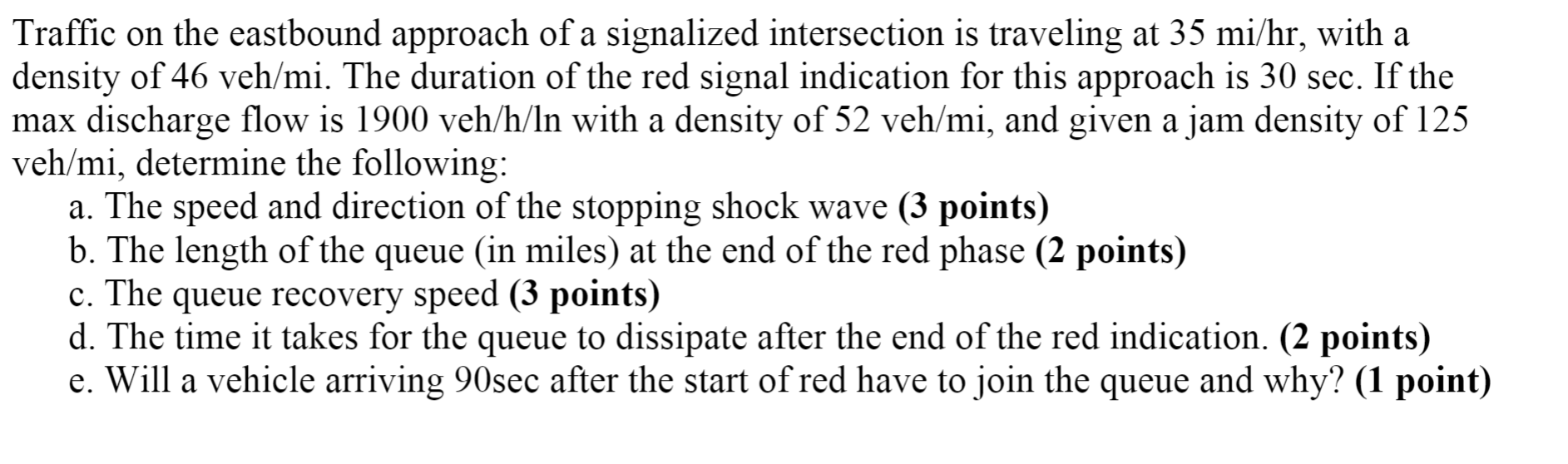 Solved Traffic on the eastbound approach of a signalized | Chegg.com Solved Traffic on the eastbound approach of a signalized | Chegg.com