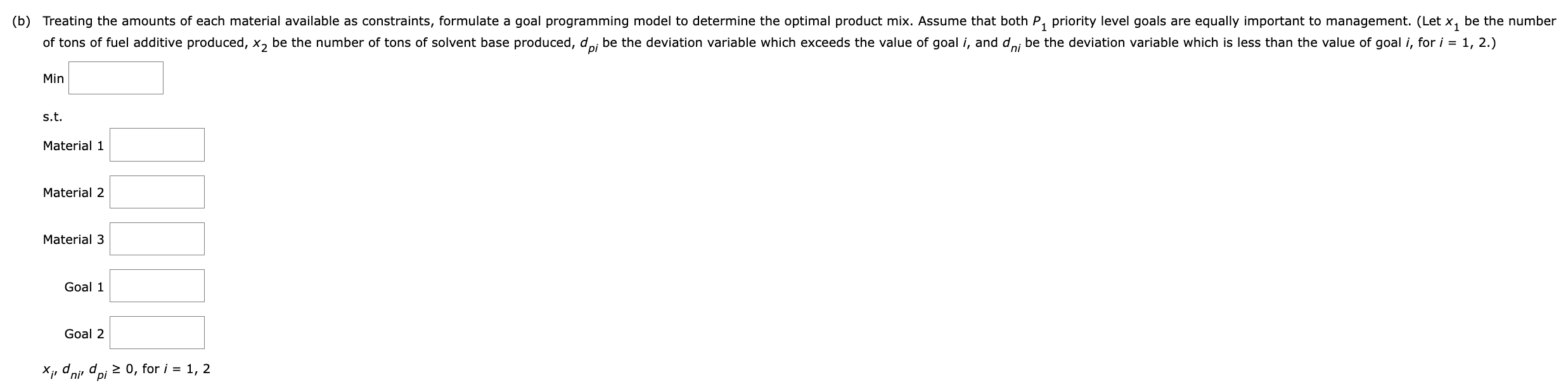 Solved material 2, 5 tons; material 3,21 tons. Management | Chegg.com