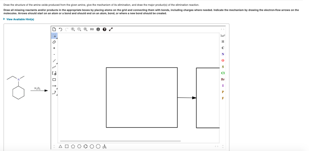 Solved Draw the structure of the amine oxide produced from | Chegg.com
