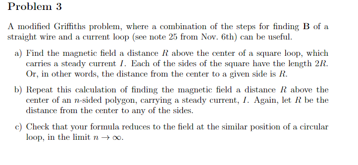 Solved Problem 3 A modified Griffiths problem, where a | Chegg.com