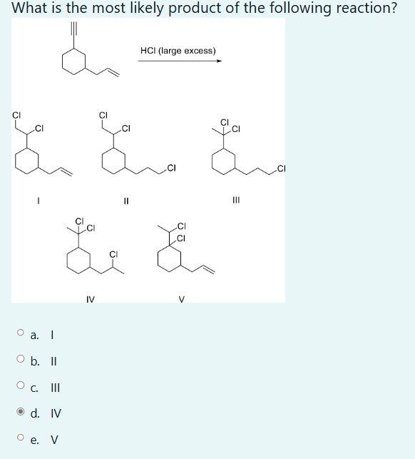 Solved What is the most likely product of the following | Chegg.com