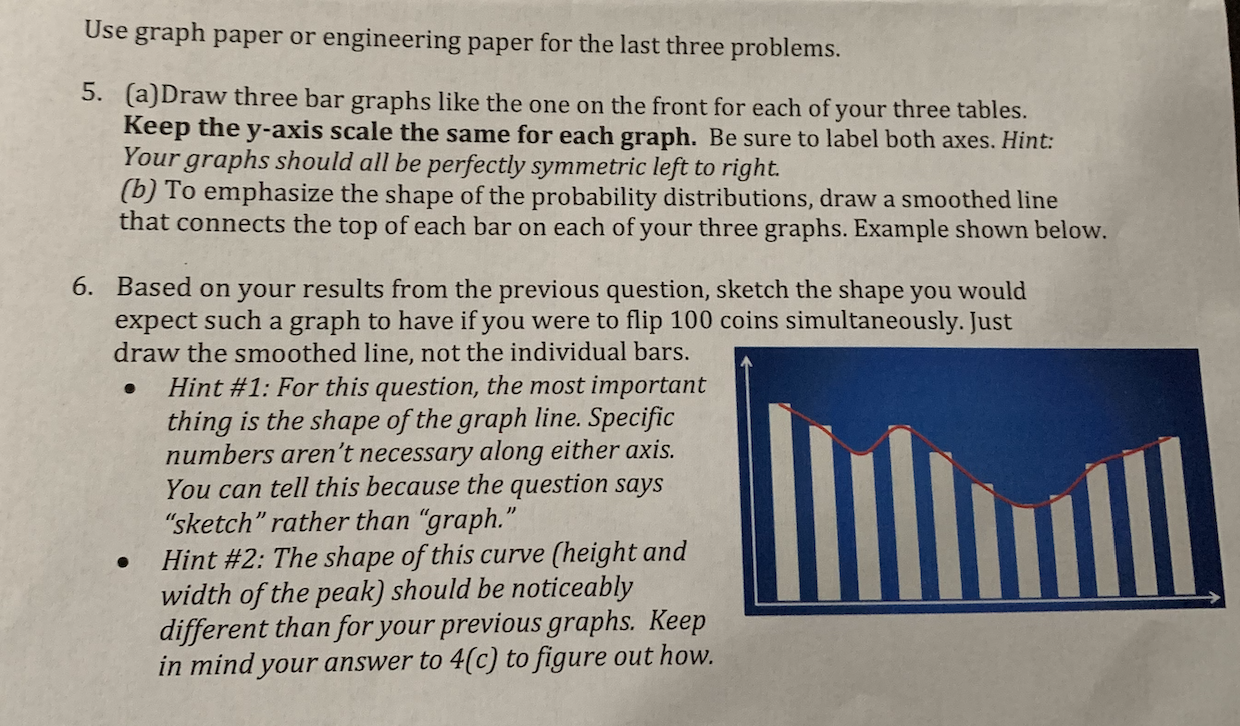 Solved Sketch an expected graph for flipping 100 | Chegg.com