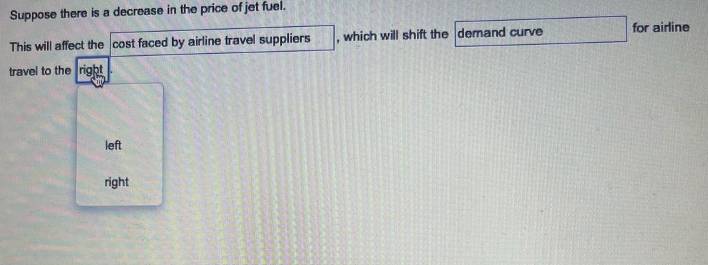 Solved Suppose there is a decrease in the price of jet | Chegg.com