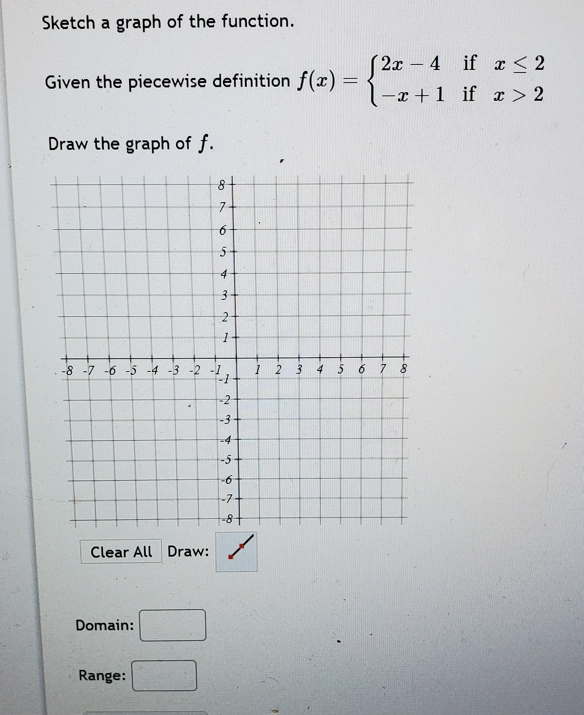 Solved Sketch a graph of the function.Given the piecewise | Chegg.com