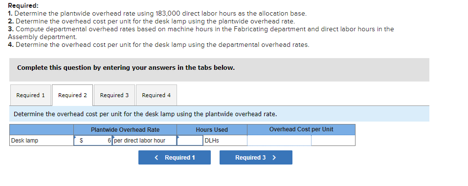 Solved Exercise 17-9 (Algo) Allocating overhead using | Chegg.com