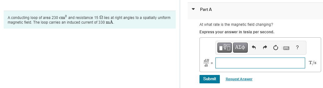 Solved A conducting loop of area 230 cm2 and resistance 15Ω | Chegg.com