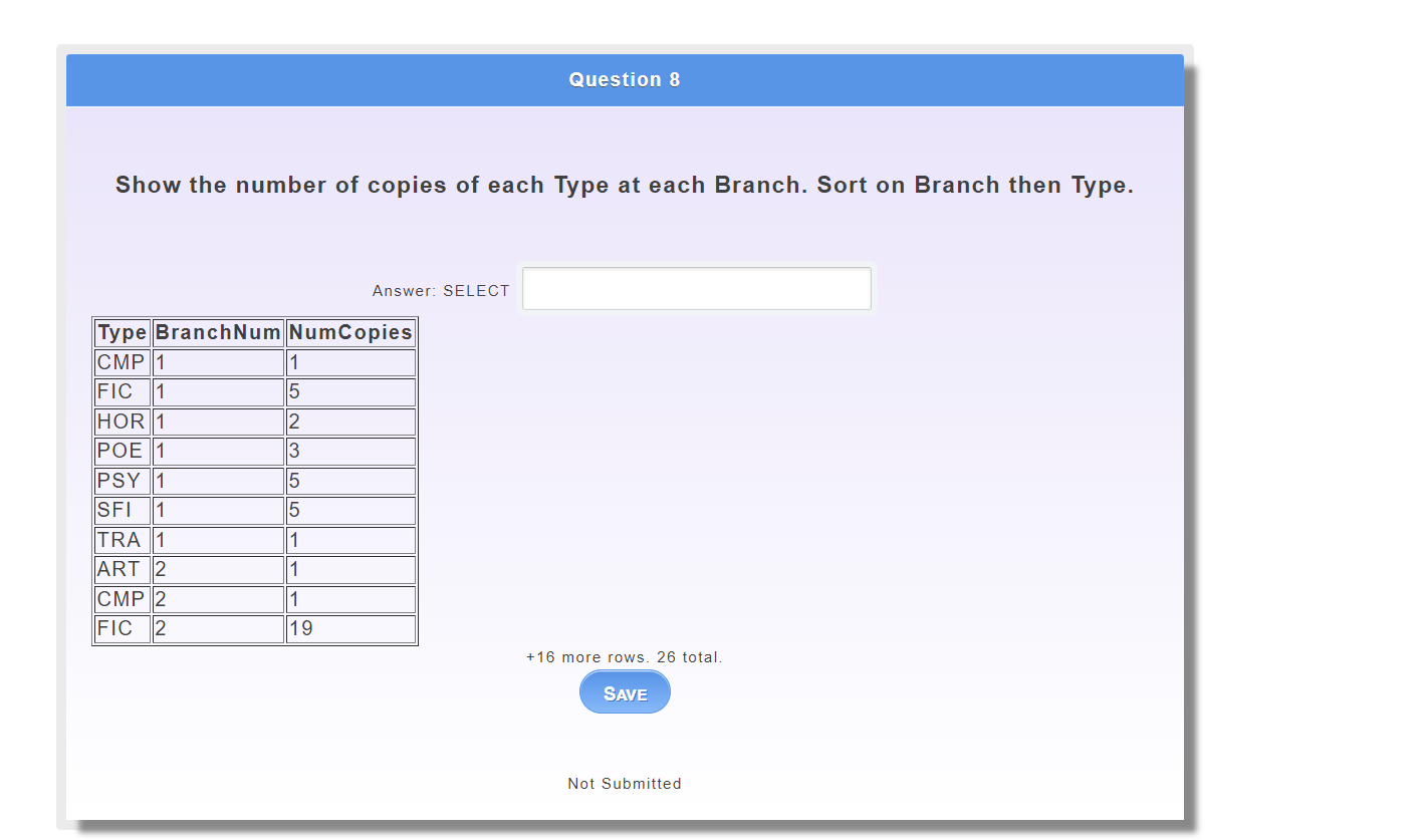 Solved Show the number of copies of each Type at each | Chegg.com