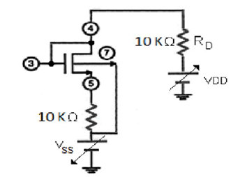 Solved 1.2 Set VDD=5V and Vss= -3V measure the voltage | Chegg.com