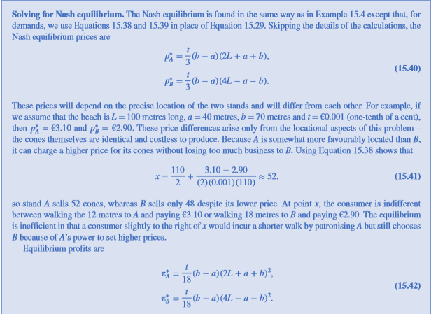 Solved Hotelling's Beach A simple model in which identical | Chegg.com