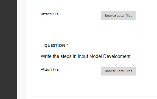 Solved Attach File Browse Local Files QUESTION 4 Write the | Chegg.com
