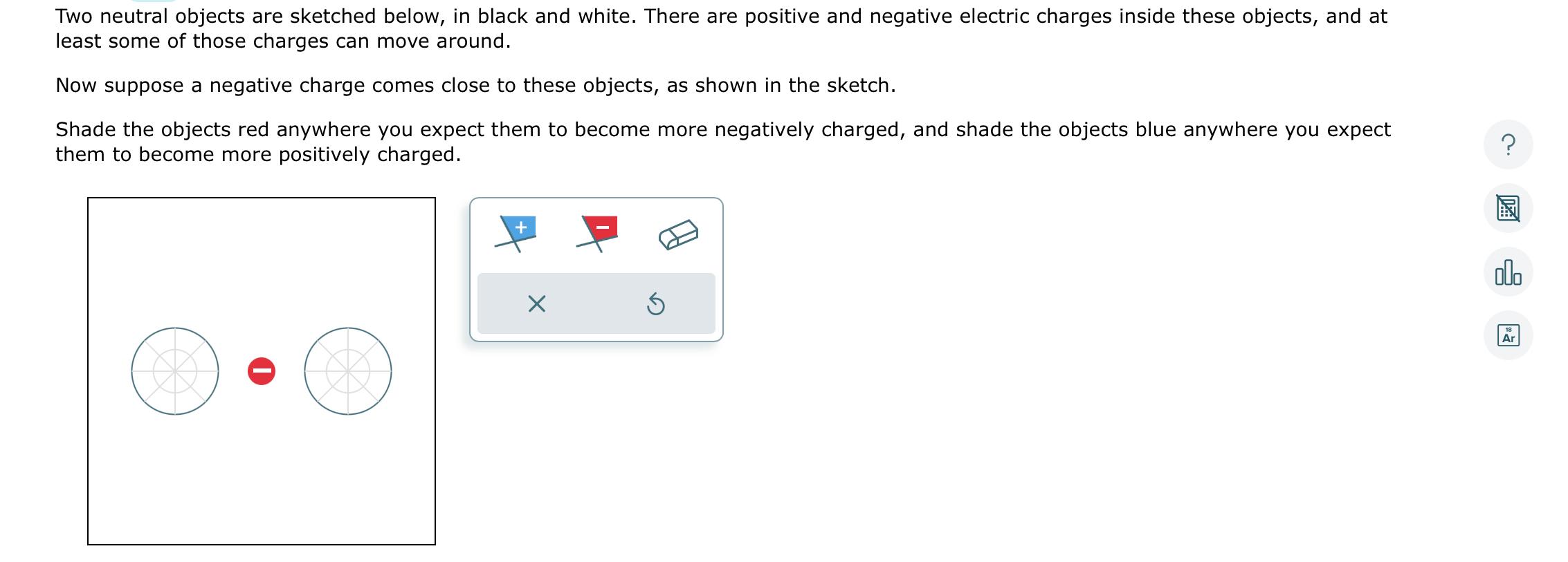 Solved Two neutral objects are sketched below, in black and | Chegg.com