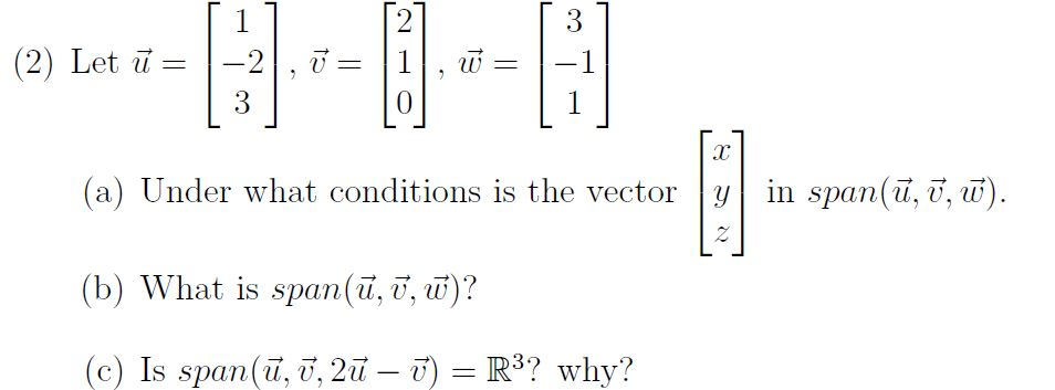 Solved 0 (a) Under what conditions is the vector | y | in | Chegg.com