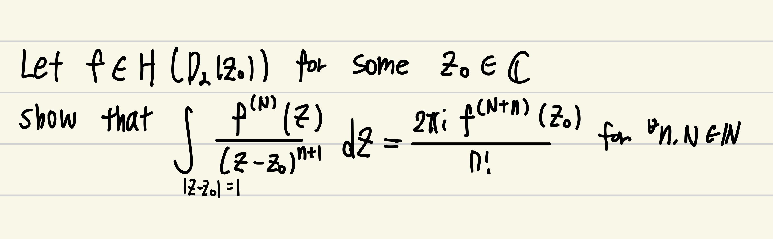 Solved Let f∈H(D2(z0)) for some z0∈C | Chegg.com