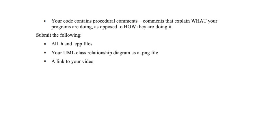 Solved For this assignment, you will create a UML class | Chegg.com