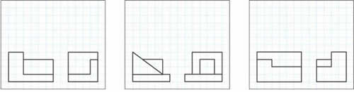 Solved Given the two views of a multiview drawing of an | Chegg.com