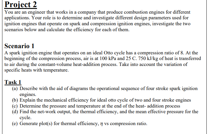 Solved Project 2 You are an engineer that works in a company | Chegg.com