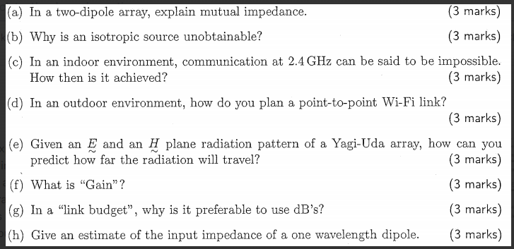 Solved (a) In a two-dipole array, explain mutual impedance. | Chegg.com