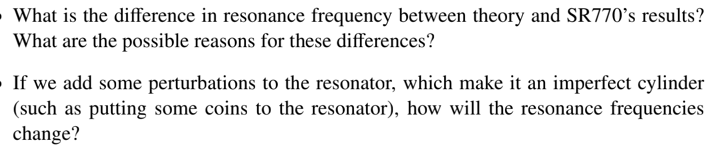 Solved Questions about acoustic resonances in a cylindrical | Chegg.com