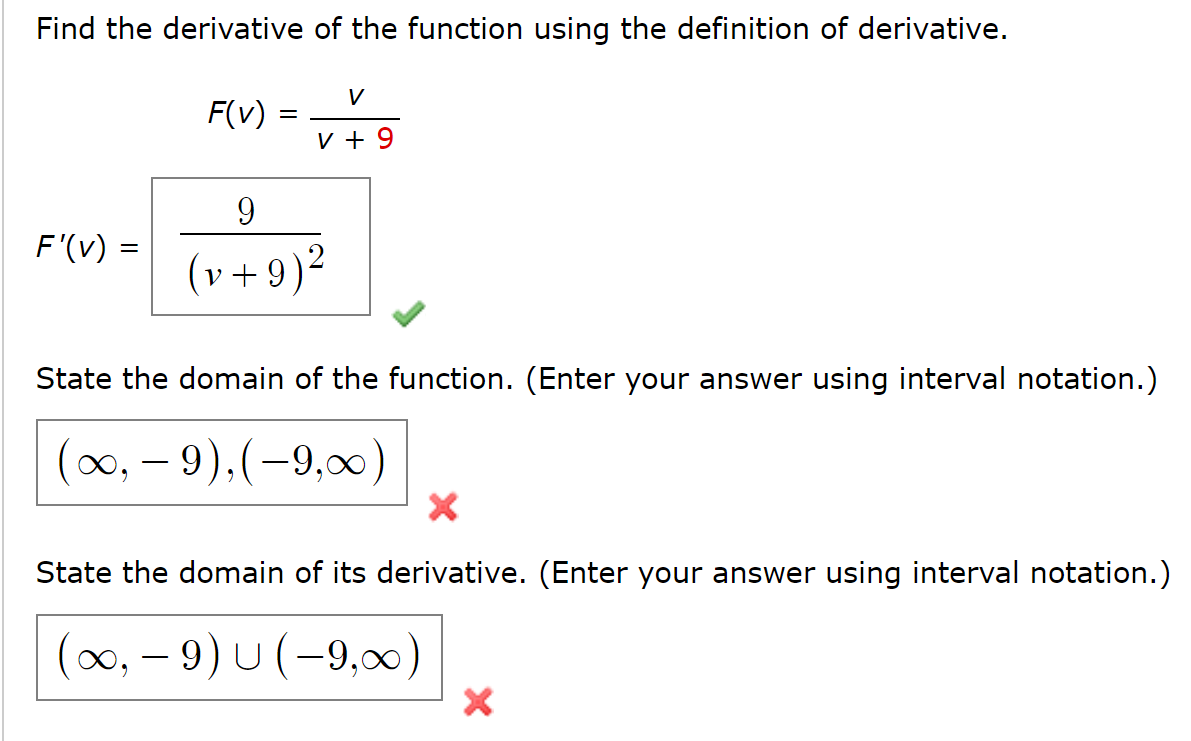 Solved Find the derivative of the function using the | Chegg.com