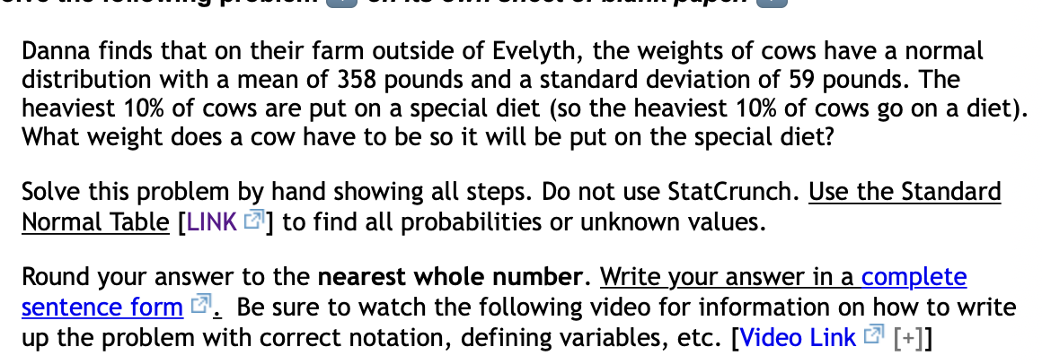 Solved Danna finds that on their farm outside of Evelyth, | Chegg.com