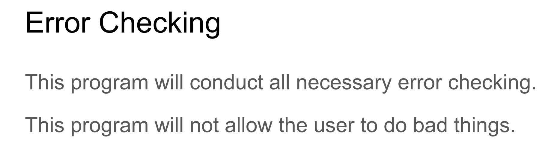 Solved Program Specifications You are to write a program | Chegg.com
