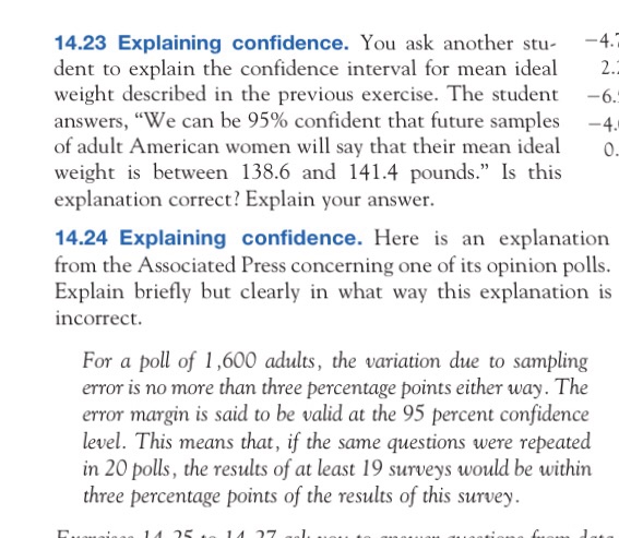 Solved Explaining confidence. You ask another student to | Chegg.com
