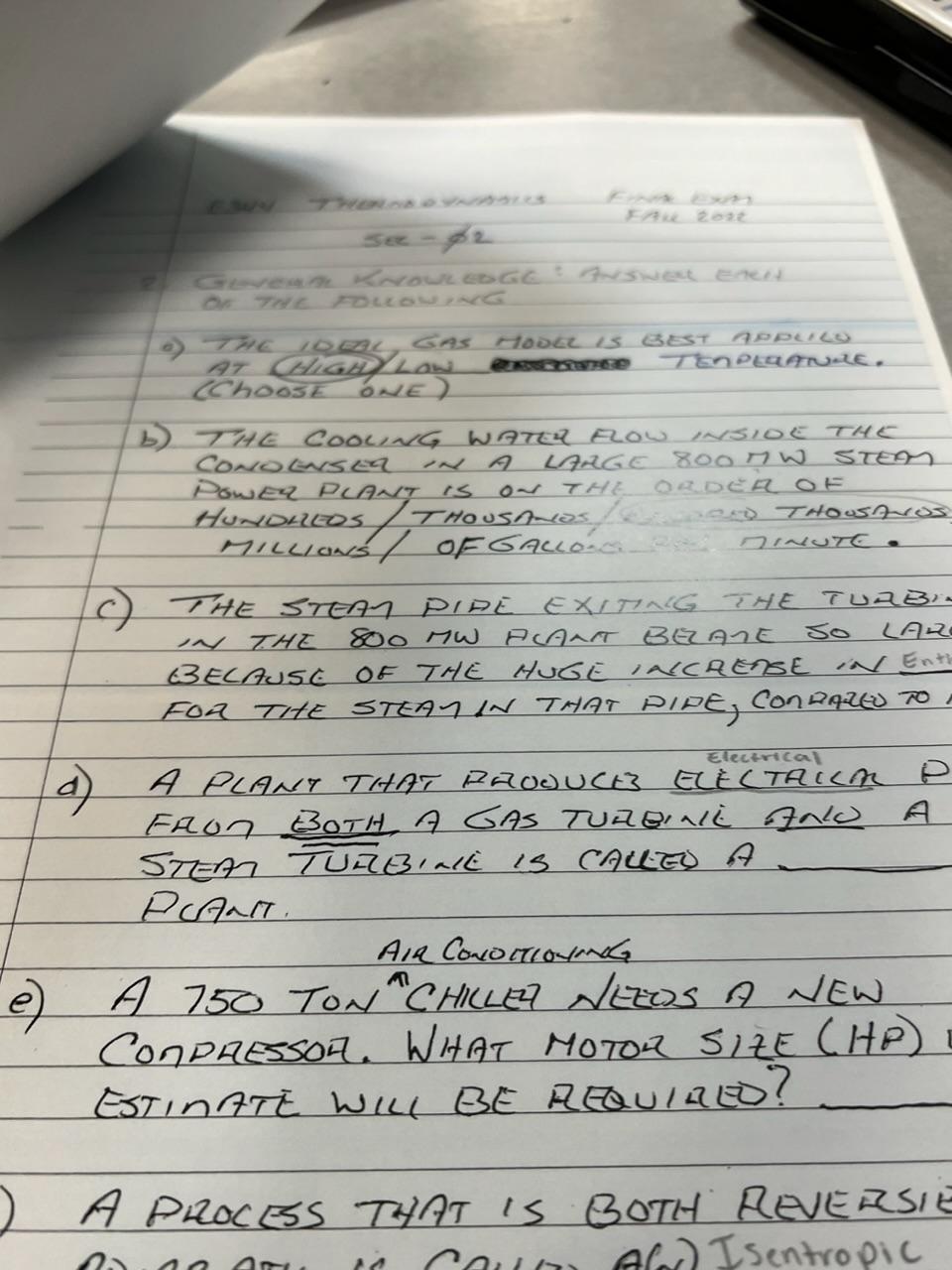 Solved b) THE COOUNG WATER frow INSIDE THE Corocusea - WA | Chegg.com