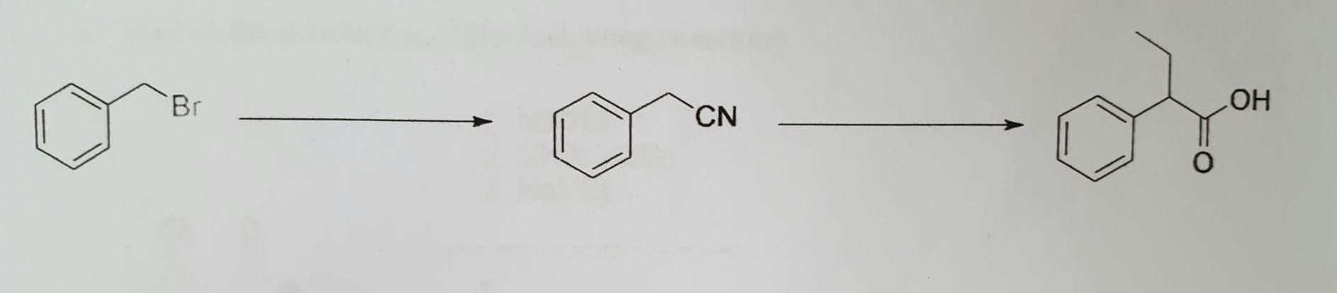 Solved 1. LDA 2. CH31 1. NaH 2. PhCH2Br Br ОН CN | Chegg.com