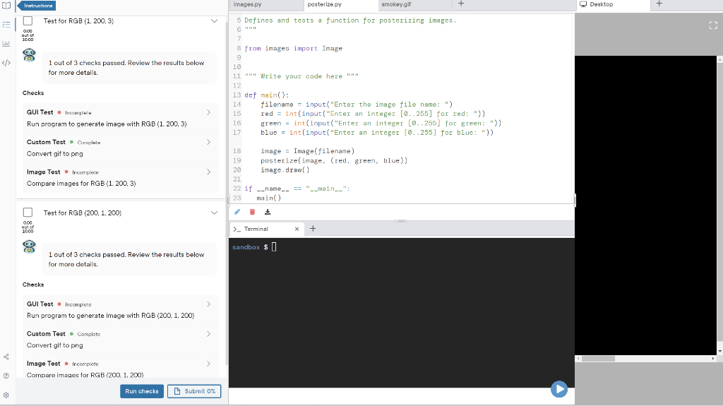 Define a function named posterize. This function | Chegg.com