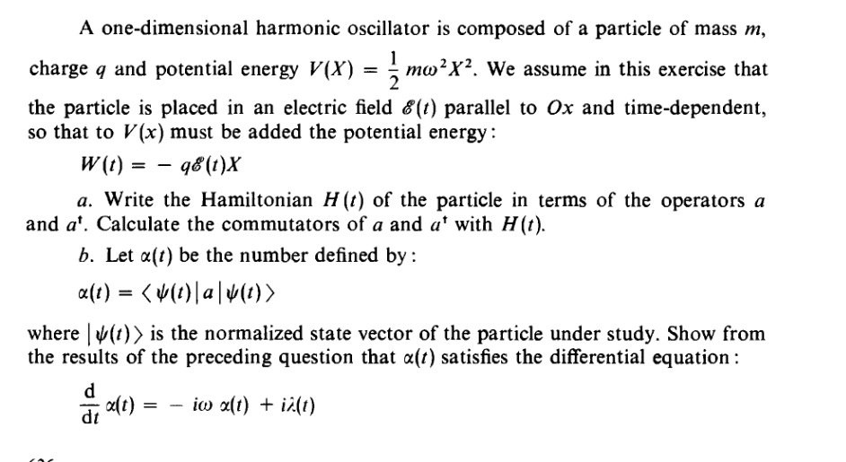Solved A one-dimensional harmonic oscillator is composed of | Chegg.com