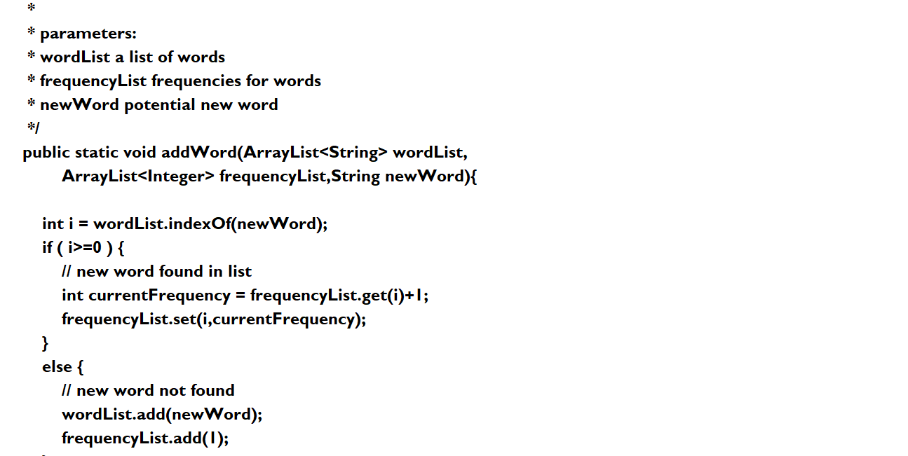 Solved of WordCount objects. It must also work with any | Chegg.com