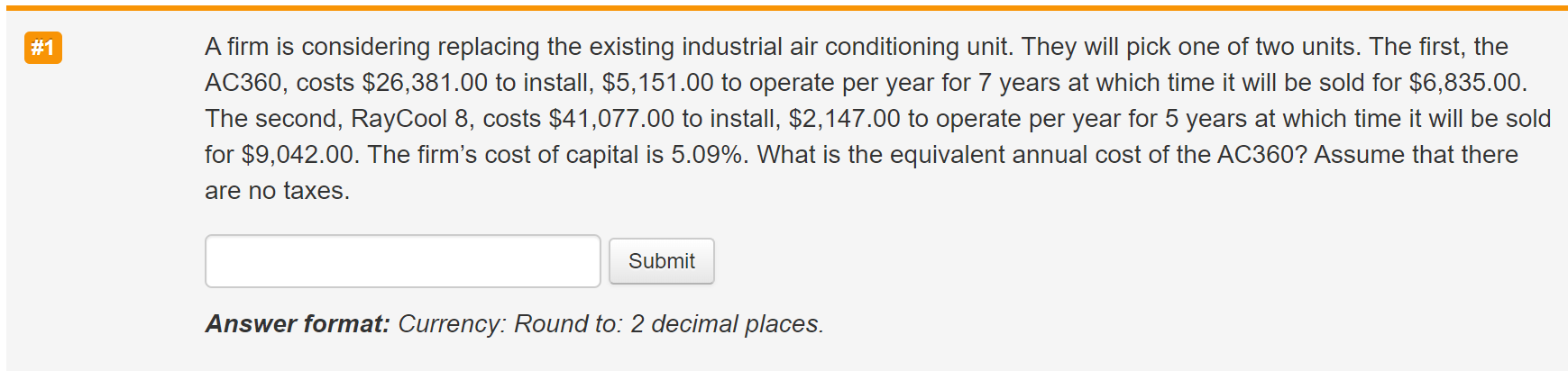 Solved A firm is considering replacing the existing | Chegg.com