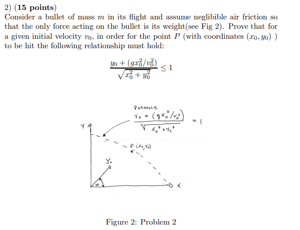 Solved Consider a bullet of mass m ﻿in its flight and assume | Chegg.com