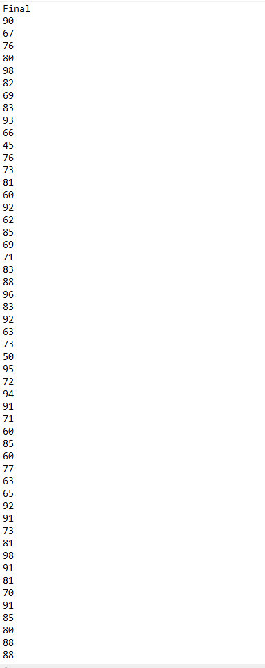 Solved 11. Again use the data file Math3526Rec.txt. We want | Chegg.com