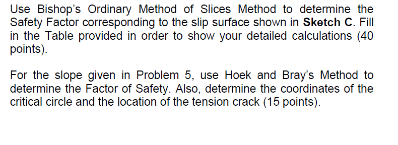 Solved Use Bishop's Ordinary Method of Slices Method to | Chegg.com
