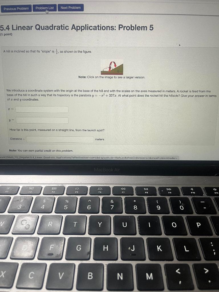 Solved 5.4 Linear Quadratic Applications: Problem 5 (1 | Chegg.com