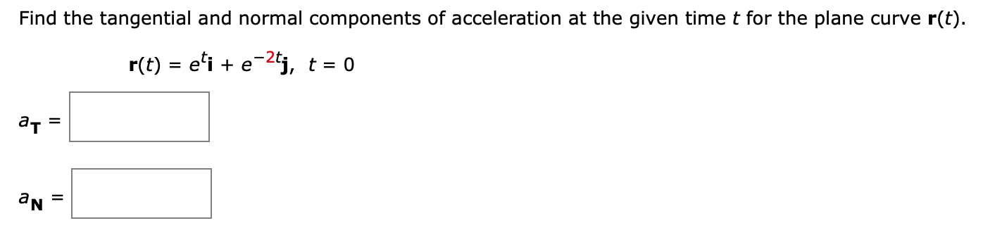 Solved Find r(t) for the given conditions. | Chegg.com