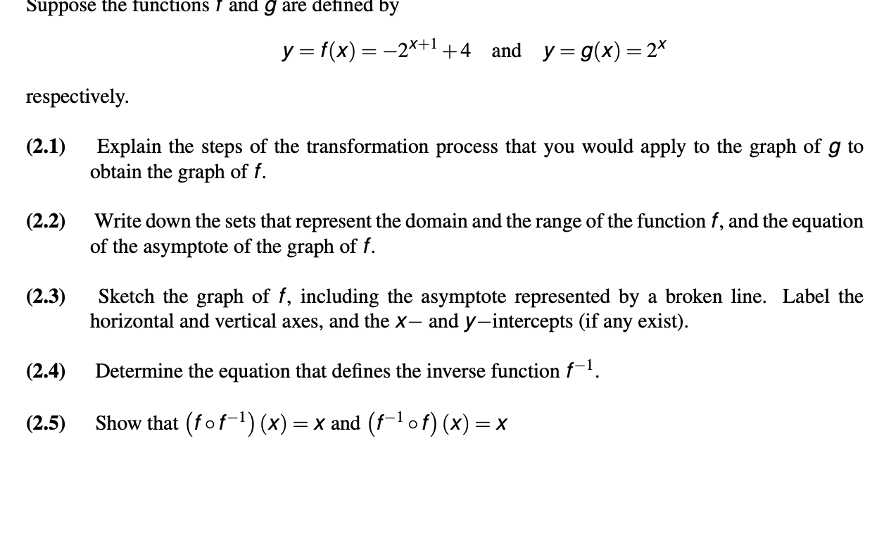 Solved Suppose the functions 7 and g are defined by y = f(x) | Chegg.com