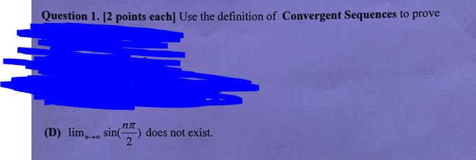Solved Question 1. [ 2 points each] Use the definition of | Chegg.com