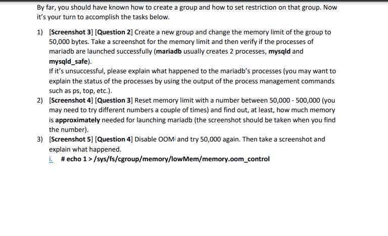 Solved By far, you should have known how to create a group | Chegg.com