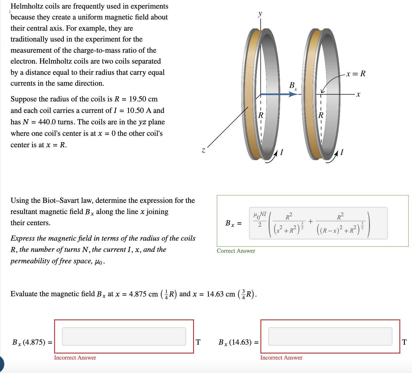 Solved Using the Biot-Savart law, determine the expression | Chegg.com