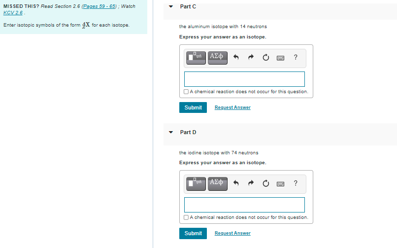 Solved Part A MISSED THIS? Read Section 2.6 (Pages 59 - 65) | Chegg.com