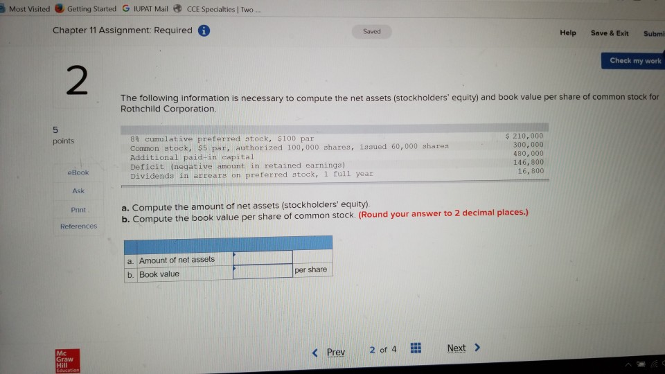 Solved Chapter 11 Assignment: Required Saved Help Save & | Chegg.com