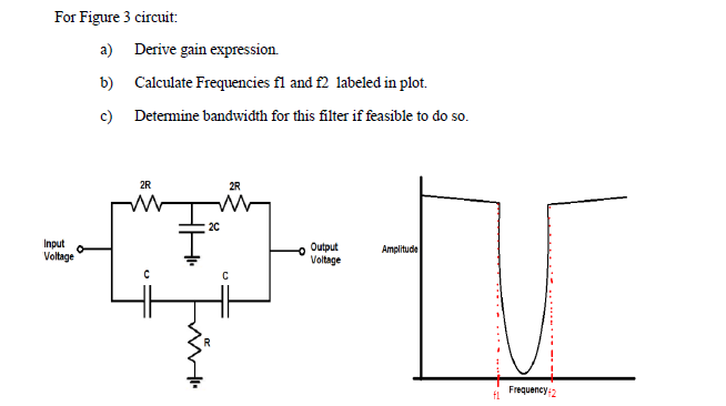 Solved For Figure 3 circuit a) Derive gain expression b) | Chegg.com