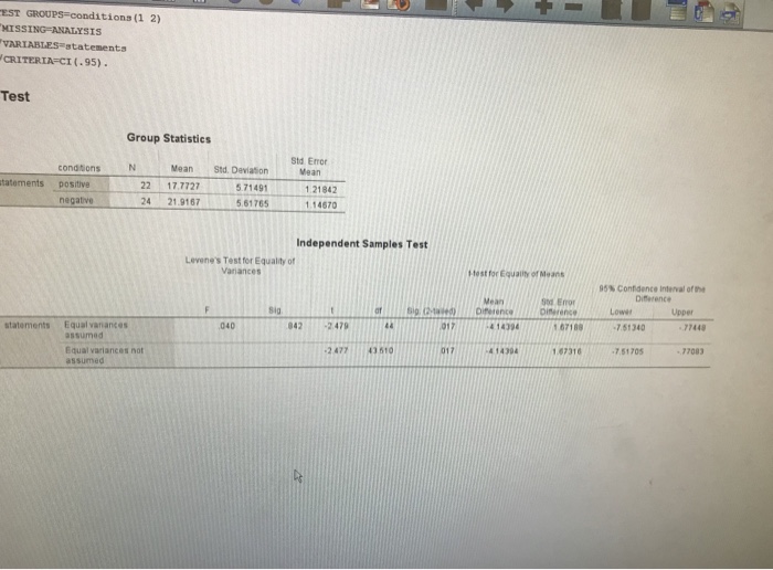 Std Test Results Paper