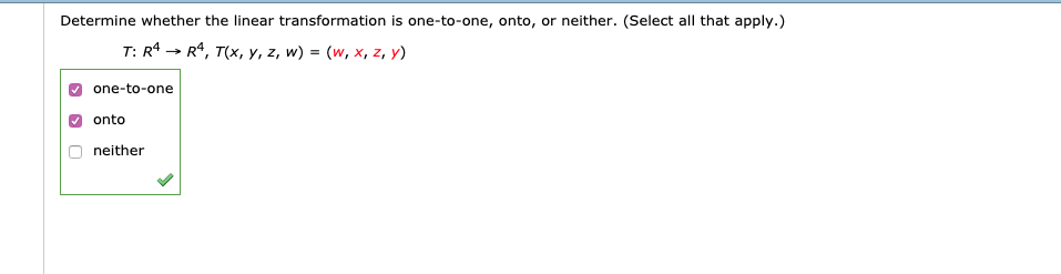 Solved Determine whether the linear transformation is | Chegg.com